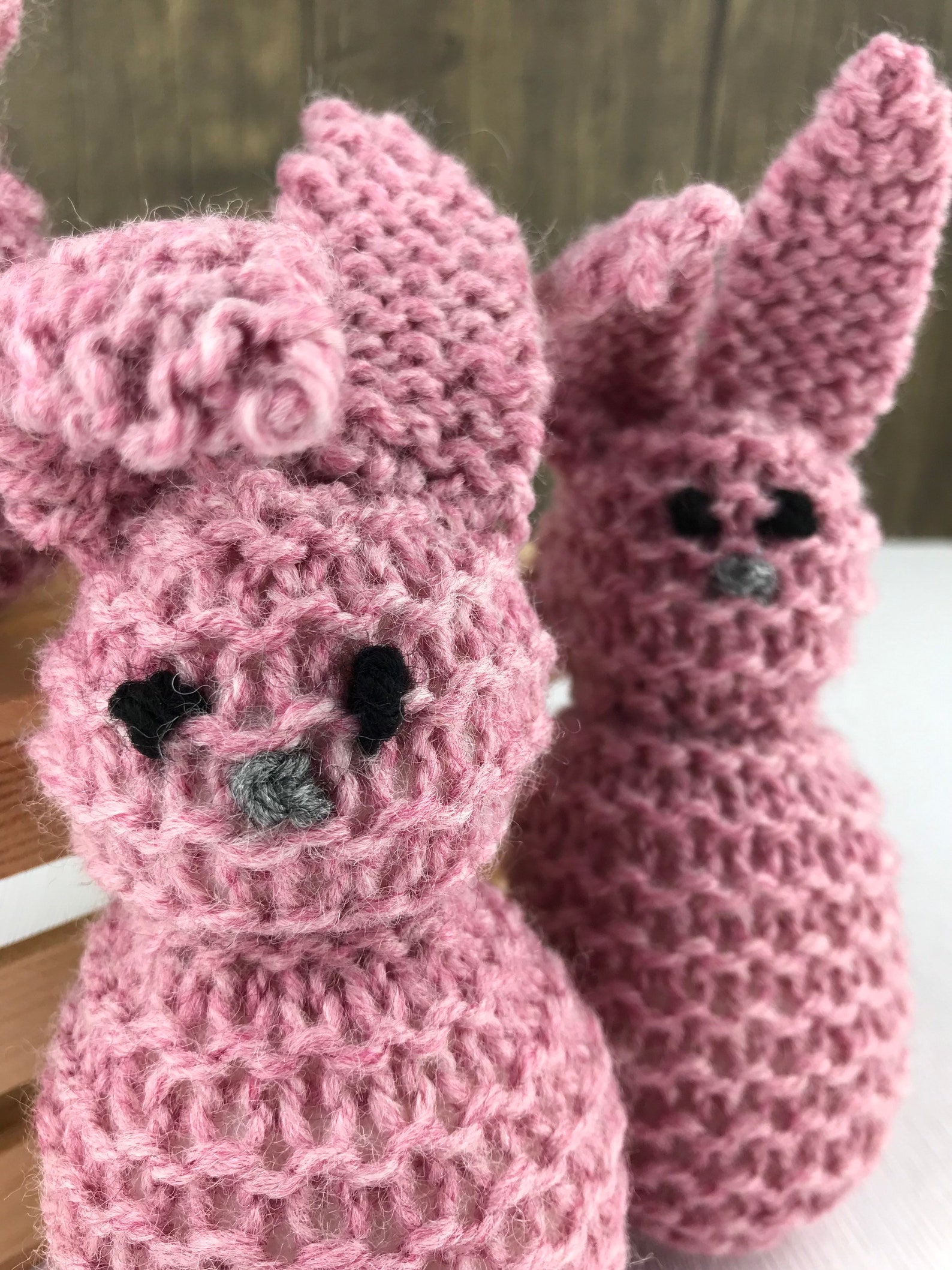Knit Rabbit for Baby Crochet Bunny Rabbit Lovey Easter | Etsy
