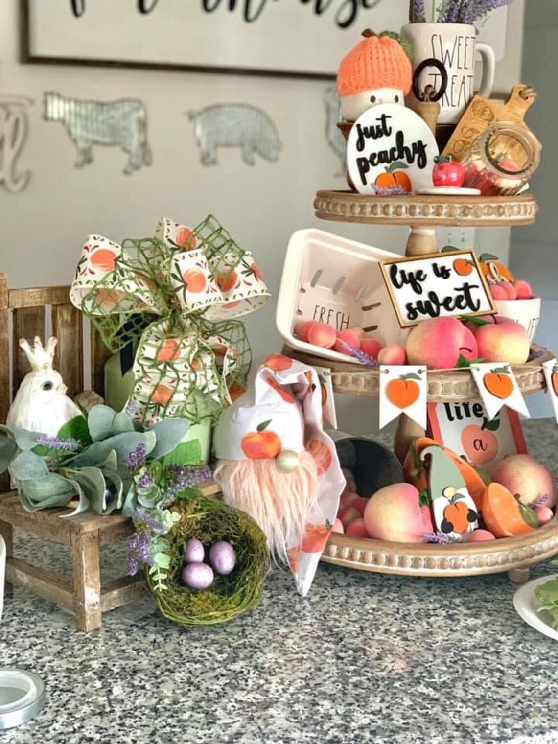 Marshmallow Mug Peach Hats, Home Decor, Summer Decorations, Gifts for ...