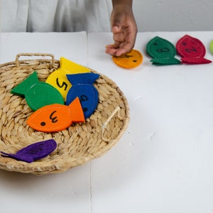 Magnetic Fishing Toys, Learning Numbers Counting to 10 Math Games, Kids ...