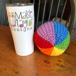 Hand-knit Baby Rattle Toy Ball, Baby Shower Gift, Baby Toys, Nursery ...