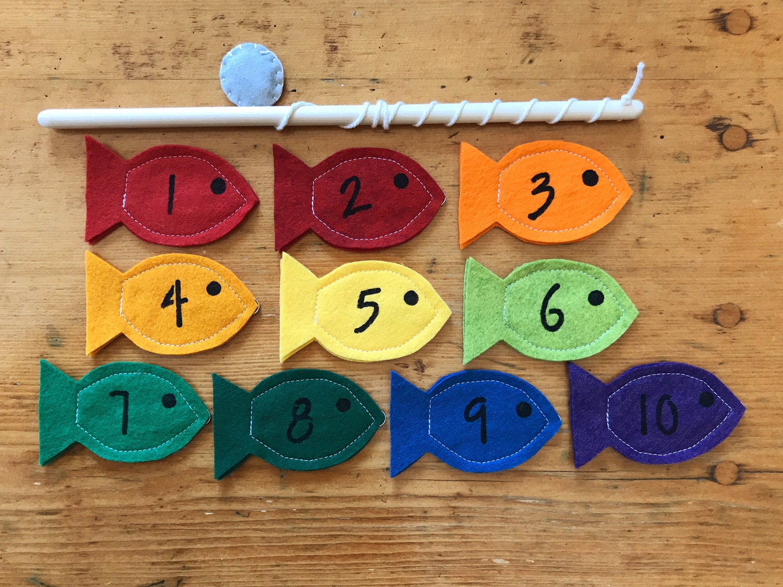 Magnetic Fishing Toys Learning Numbers Counting to 10 Math - Etsy