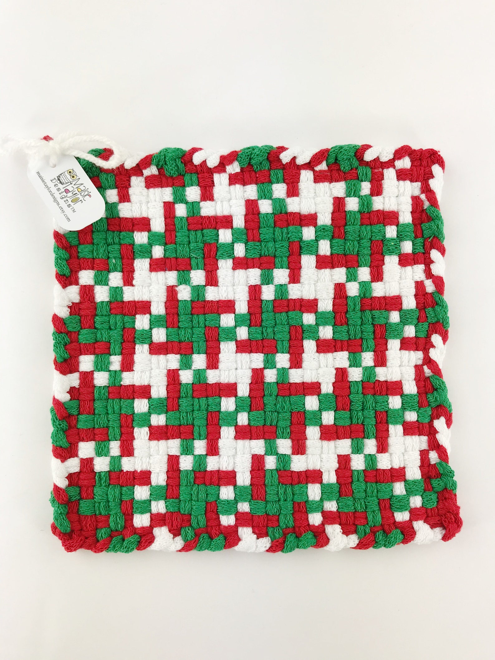 Christmas Woven Trivet New Apartment Gift for Her Stocking - Etsy