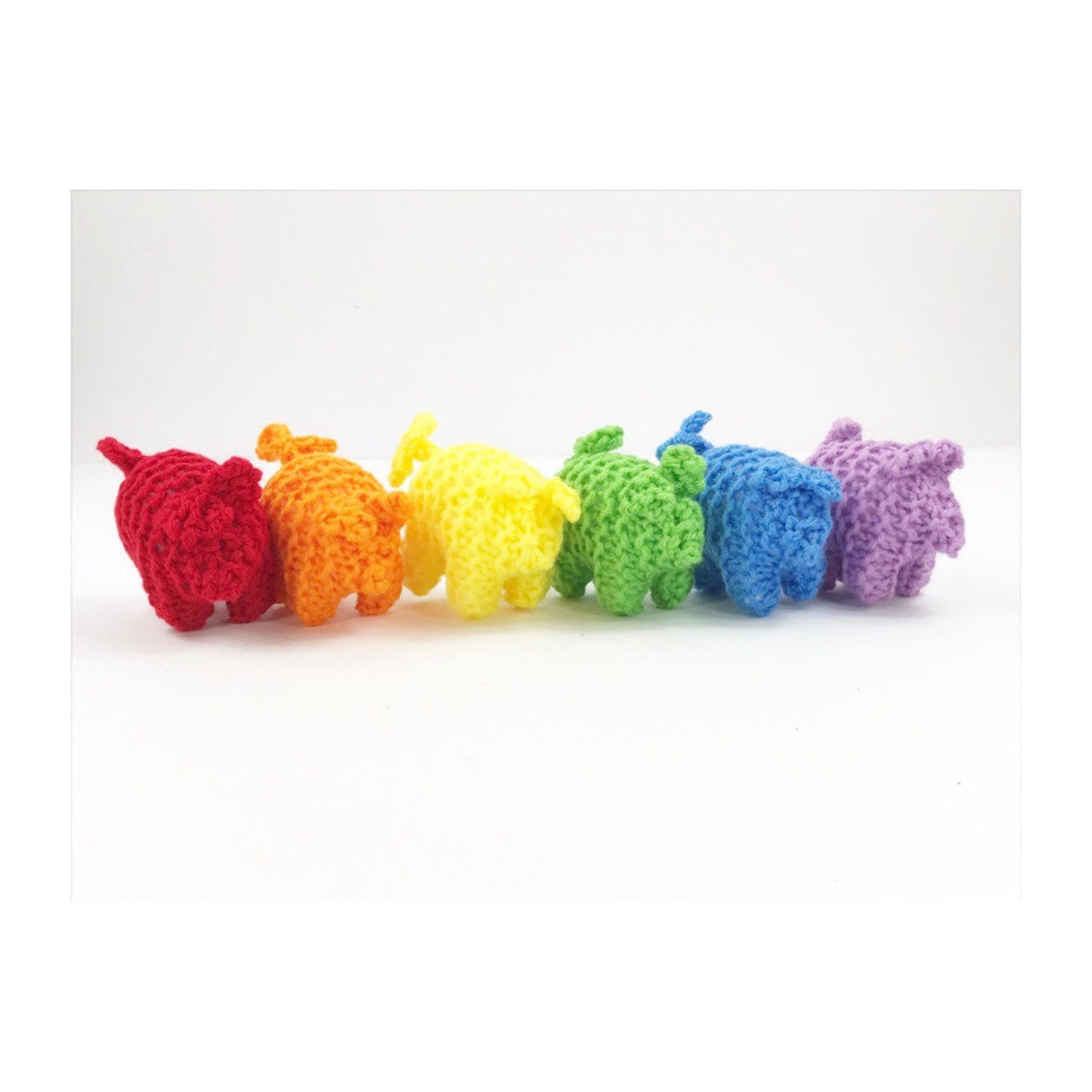 Knit Rainbow Pigs Birthday Gifts for Kids Stocking Stuffers - Etsy