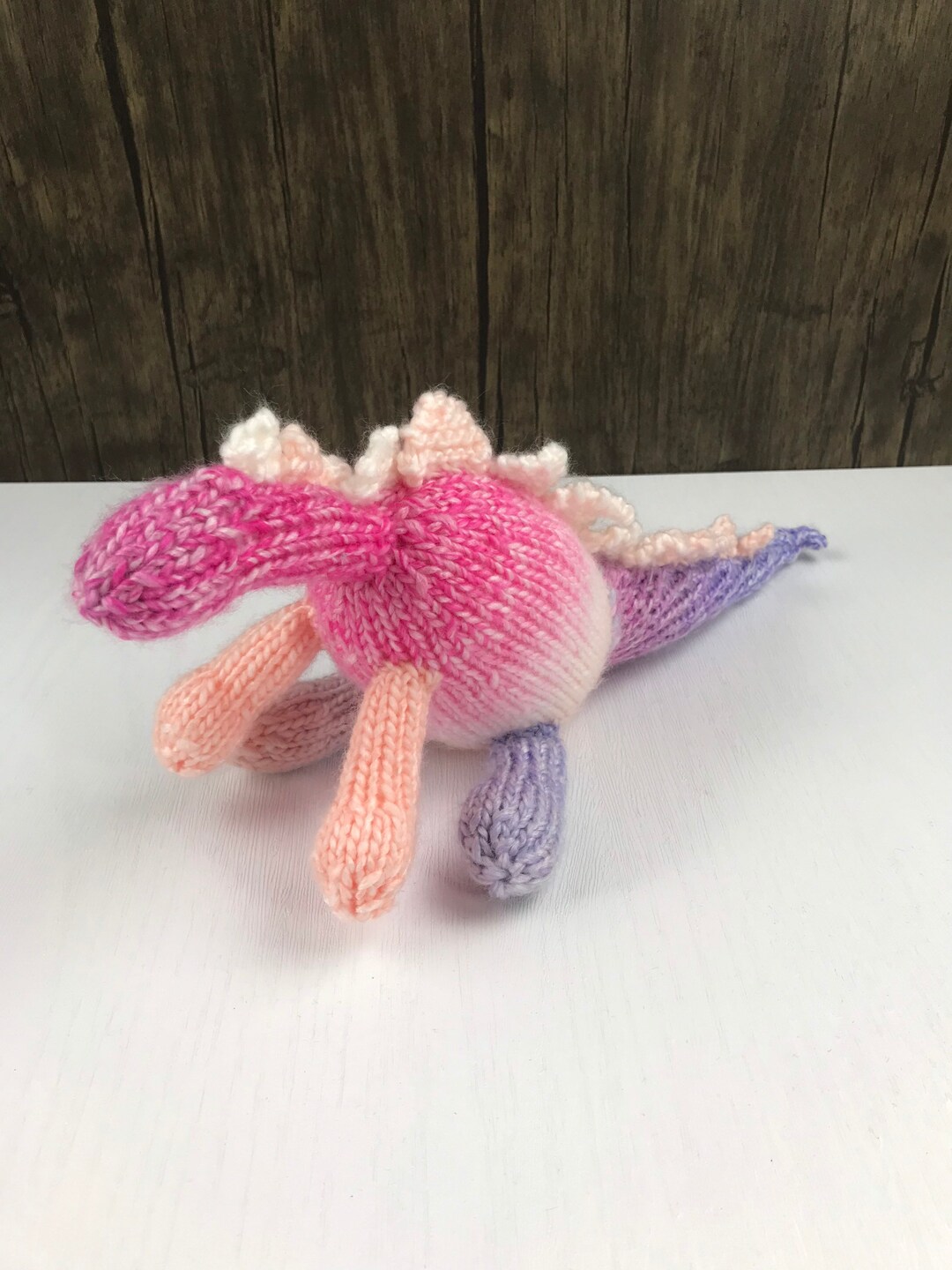 Pink Dinosaur Stuffed Animal, Dinosaur Lovey for Babies, Dinosaur Gifts ...