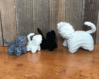 Hand-knit Animals Stuffed Animals Crochet Plush Handmade | Etsy