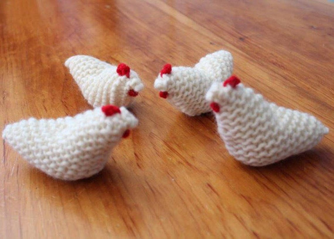 Knit Chicken Stuffed Animal. Chicken Lovey Chicken Gifts for - Etsy