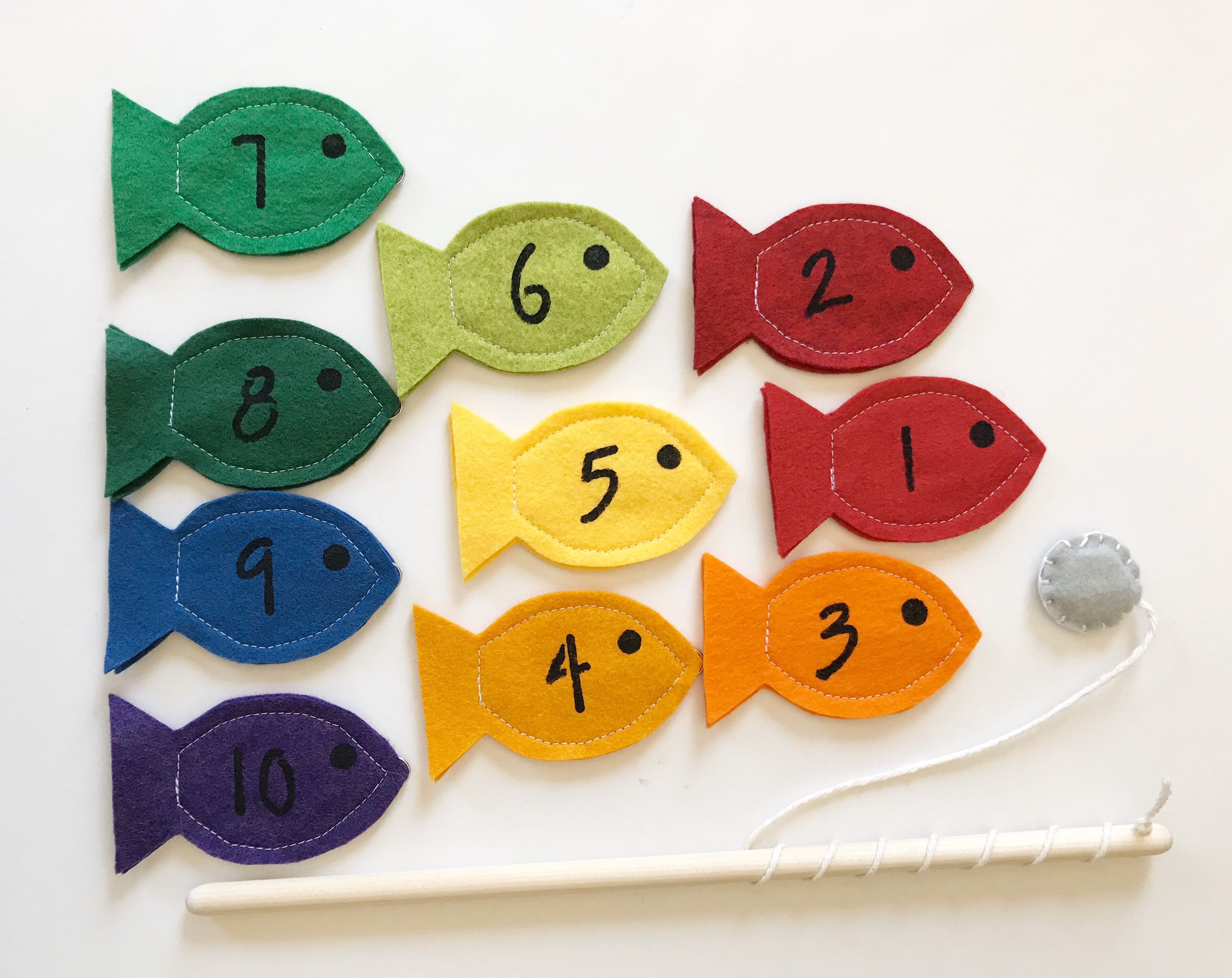 Magnetic Fishing Toys, Learning Numbers Counting to 10 Math Games, Kids ...