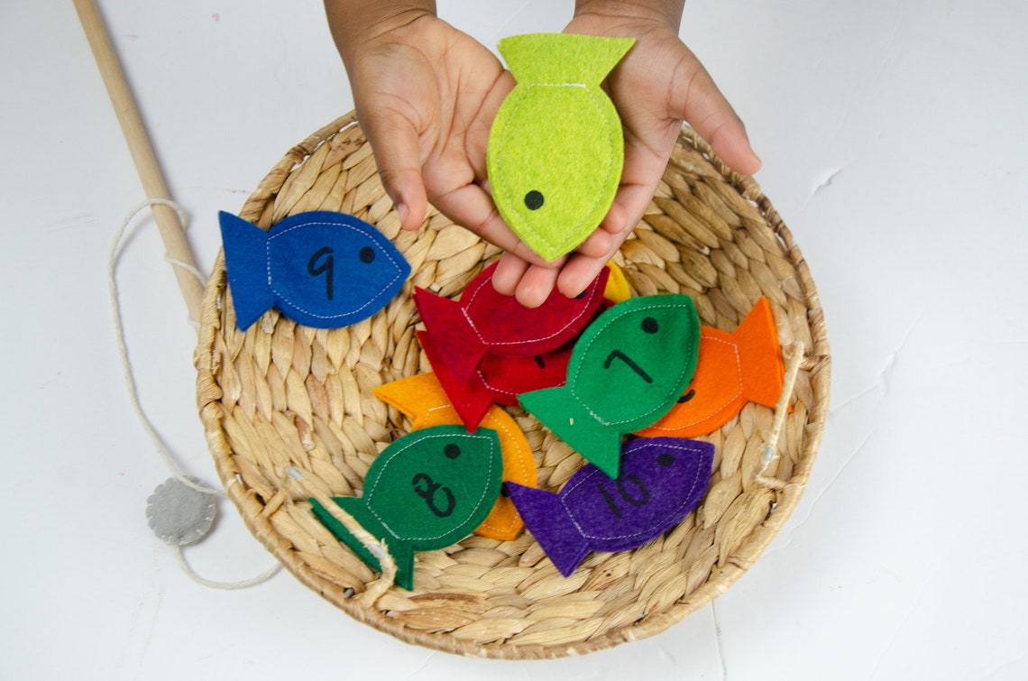 Magnetic Fishing Toys Learning Numbers Counting to 10 Math - Etsy Nederland