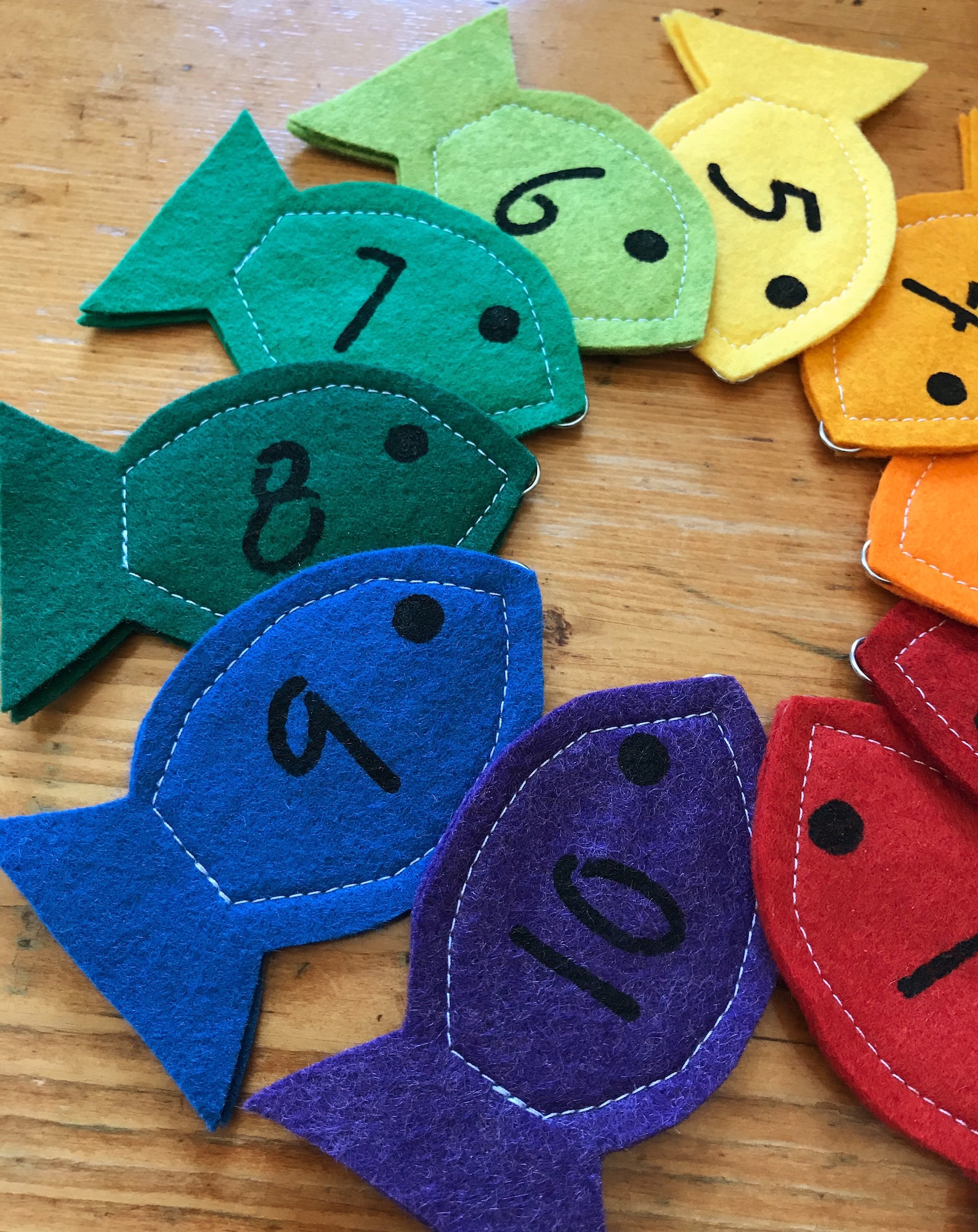 Magnetic Fishing Toys Learning Numbers Counting to 10 Math - Etsy