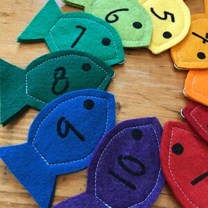 Magnetic Fishing Toys, Learning Numbers Counting to 10 Math Games, Kids ...