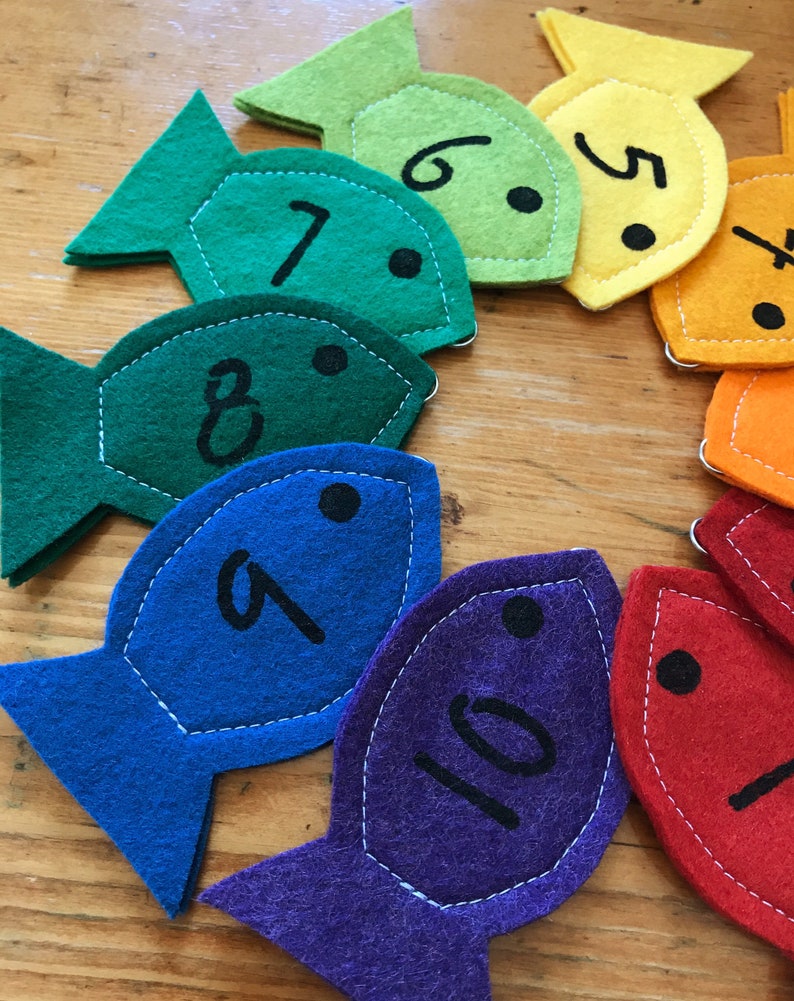 Magnetic Fishing Toys Learning Numbers Counting to 10 Math - Etsy