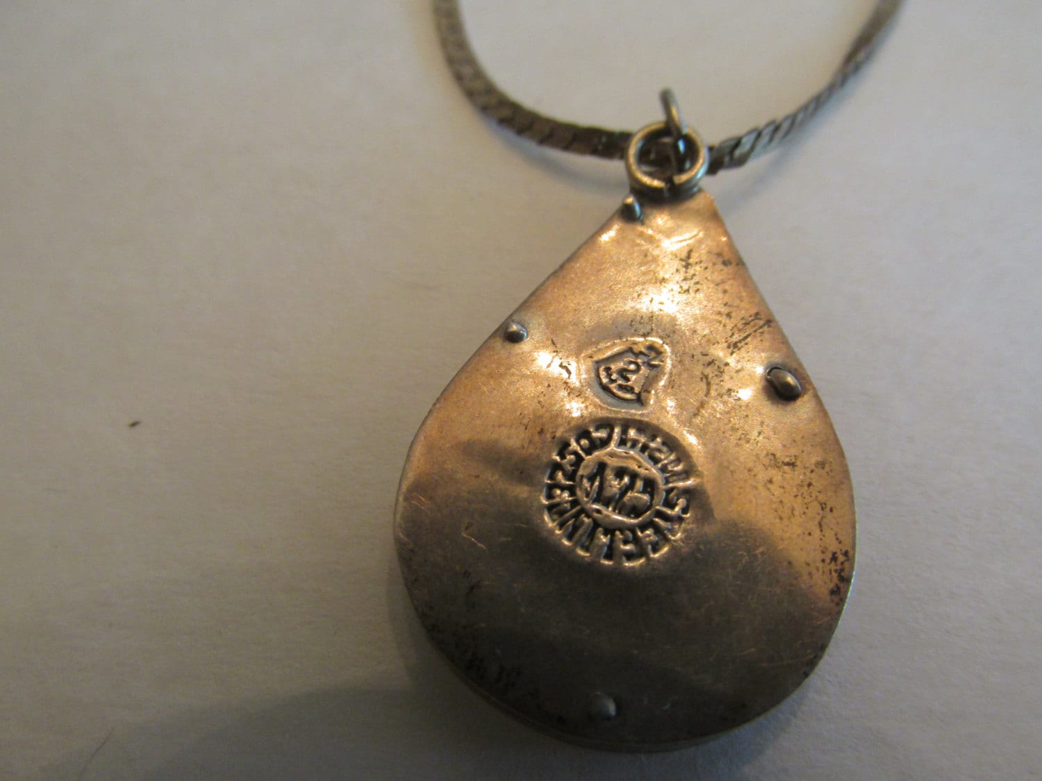 Vintage Marked Taxco Mexico Sterling Silver Aztec Design Pendant ...