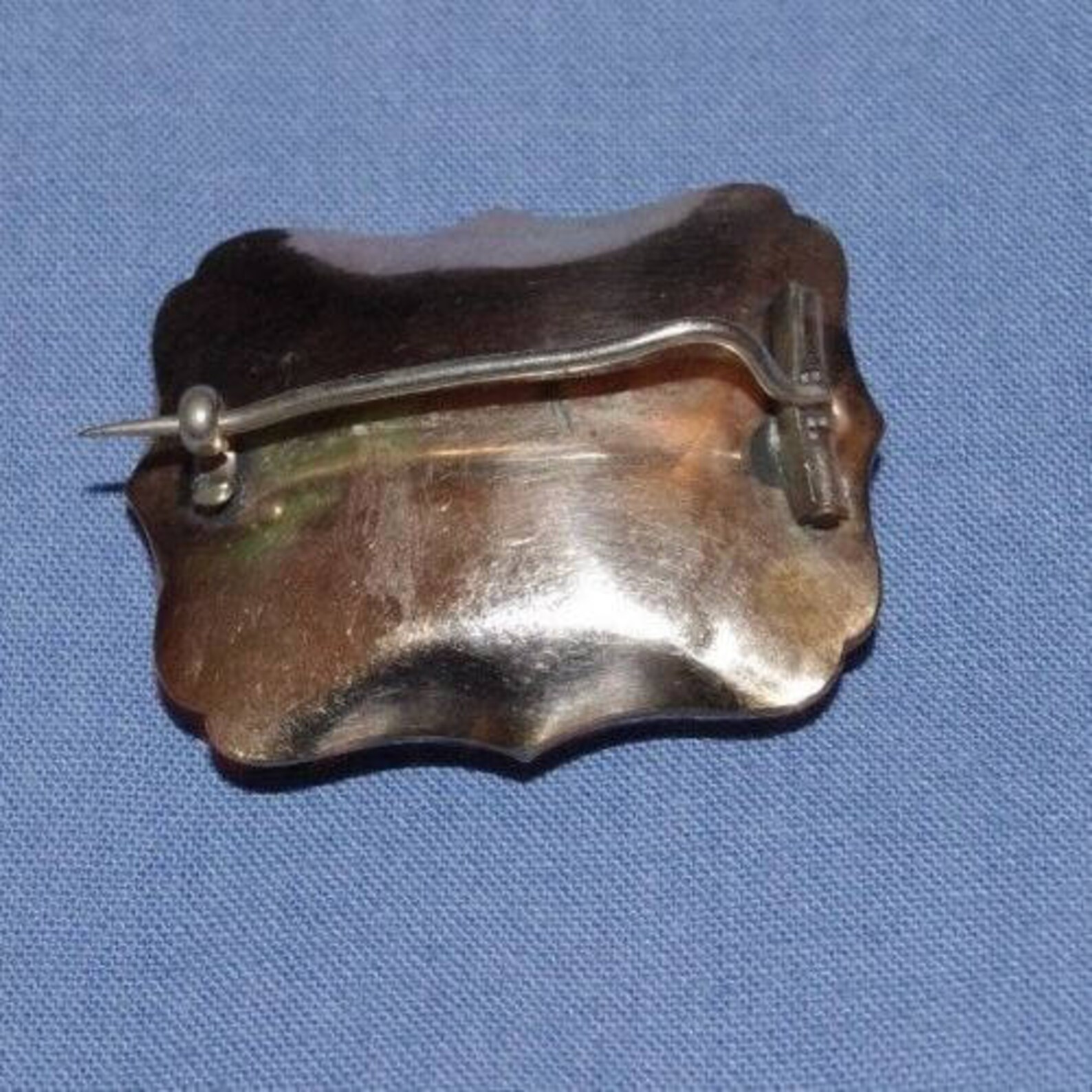 Antique 19th Century Pinchbeck Gold Mourning Brooch With Plaited Hair ...