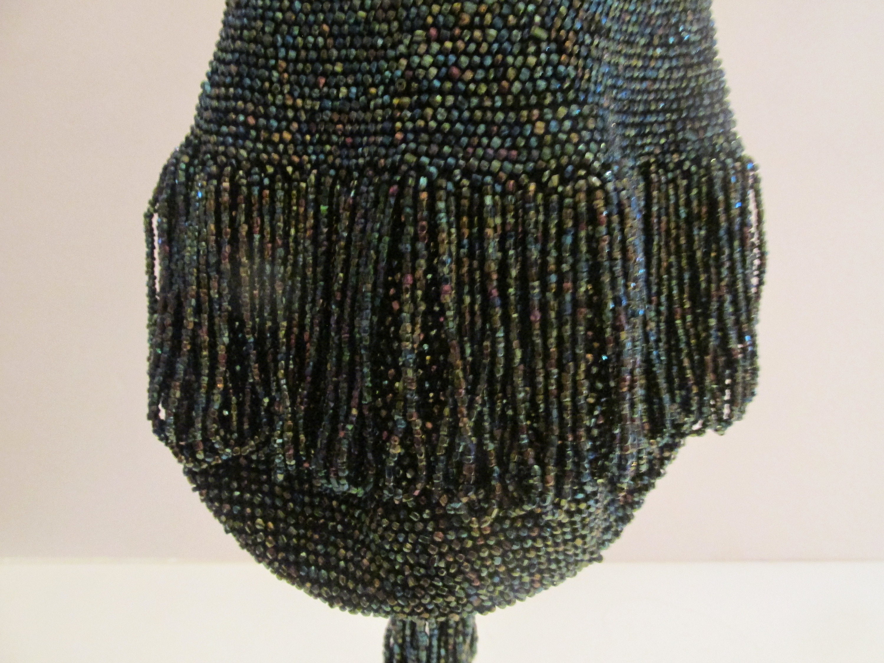 Gorgeous Art Deco Beaded Handbag With Tassel and Mirror - Etsy