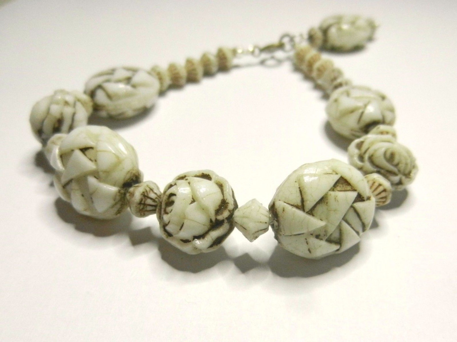Stunning Vintage Max Neiger White Roses Bracelet - Etsy