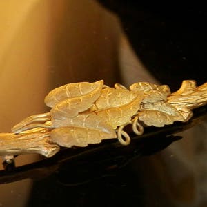 Antique 1800's Repousse Leaf Victorian Brooch - Etsy