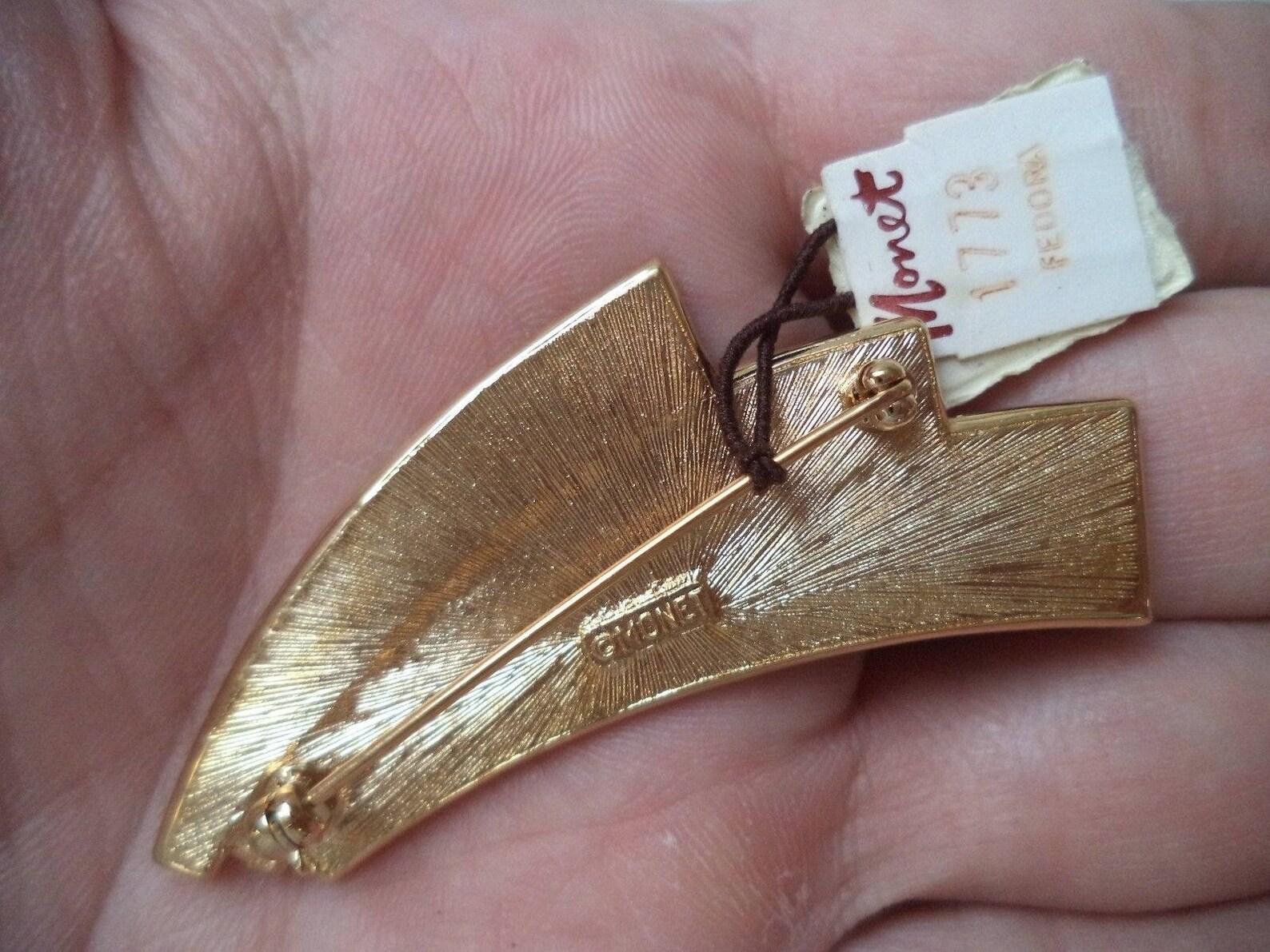 Monet Signed Vintage Enamel Modernist Pin With Original Tag - Etsy