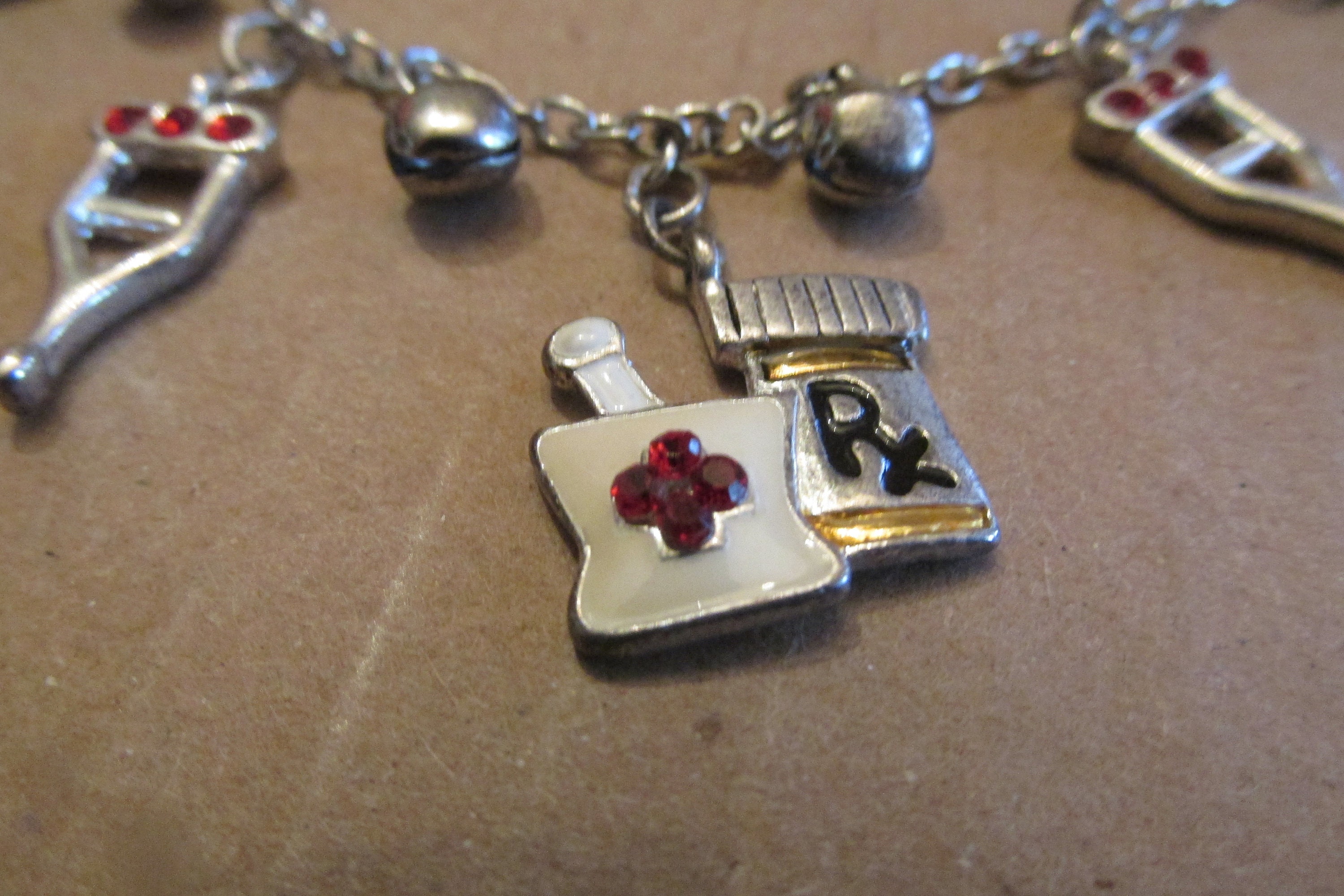 Vintage Nurse Design Charm Bracelet 8" - Etsy
