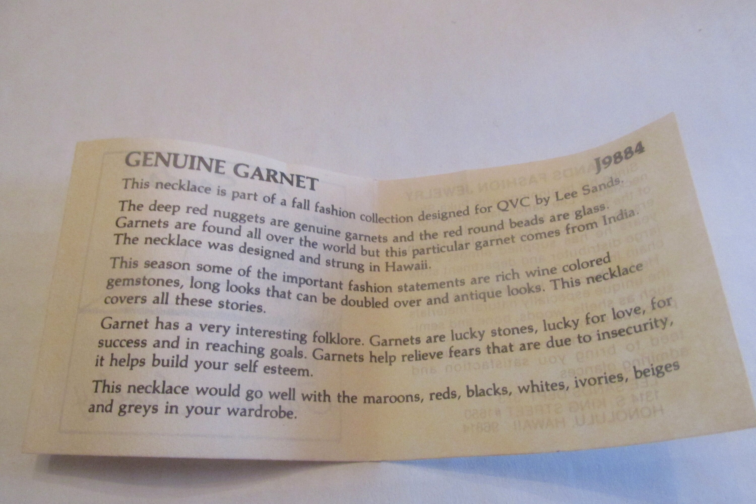 Vintage Designer Lee Sands Genuine Garnet and Filigree Long - Etsy