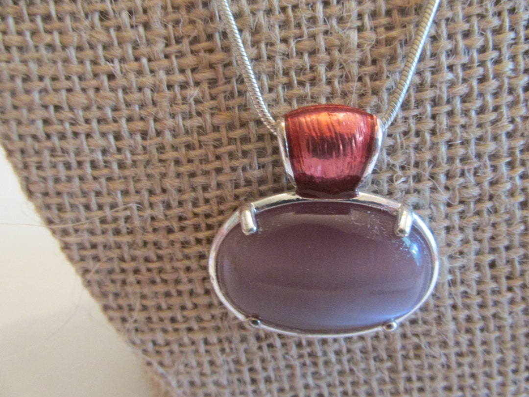 Beautiful Vintage Kenneth Cole Glass Pendant Necklace - Etsy
