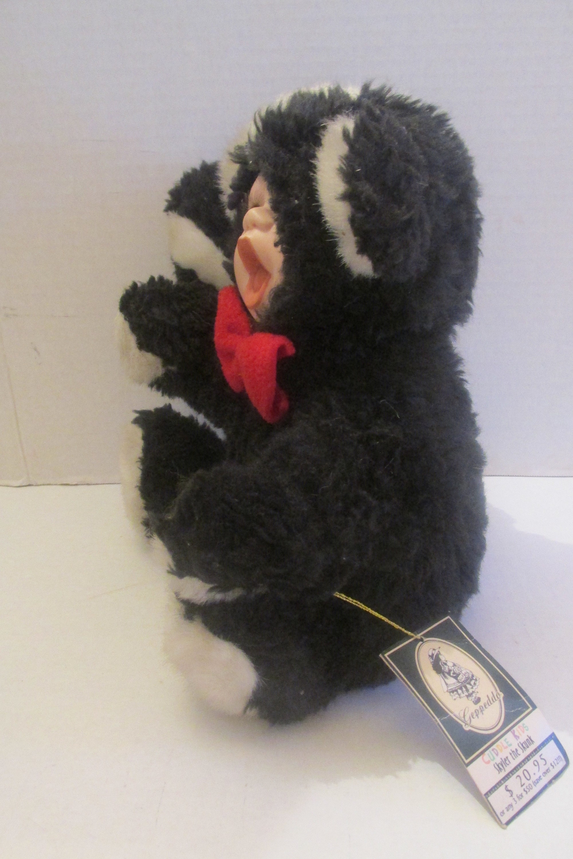 Porcelain Face Geppeddo Cuddle Kids Skyler the Skunk Doll With Tag - Etsy