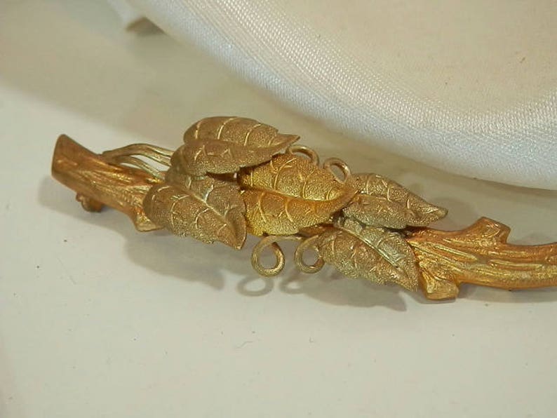 Antique 1800's Repousse Leaf Victorian Brooch - Etsy
