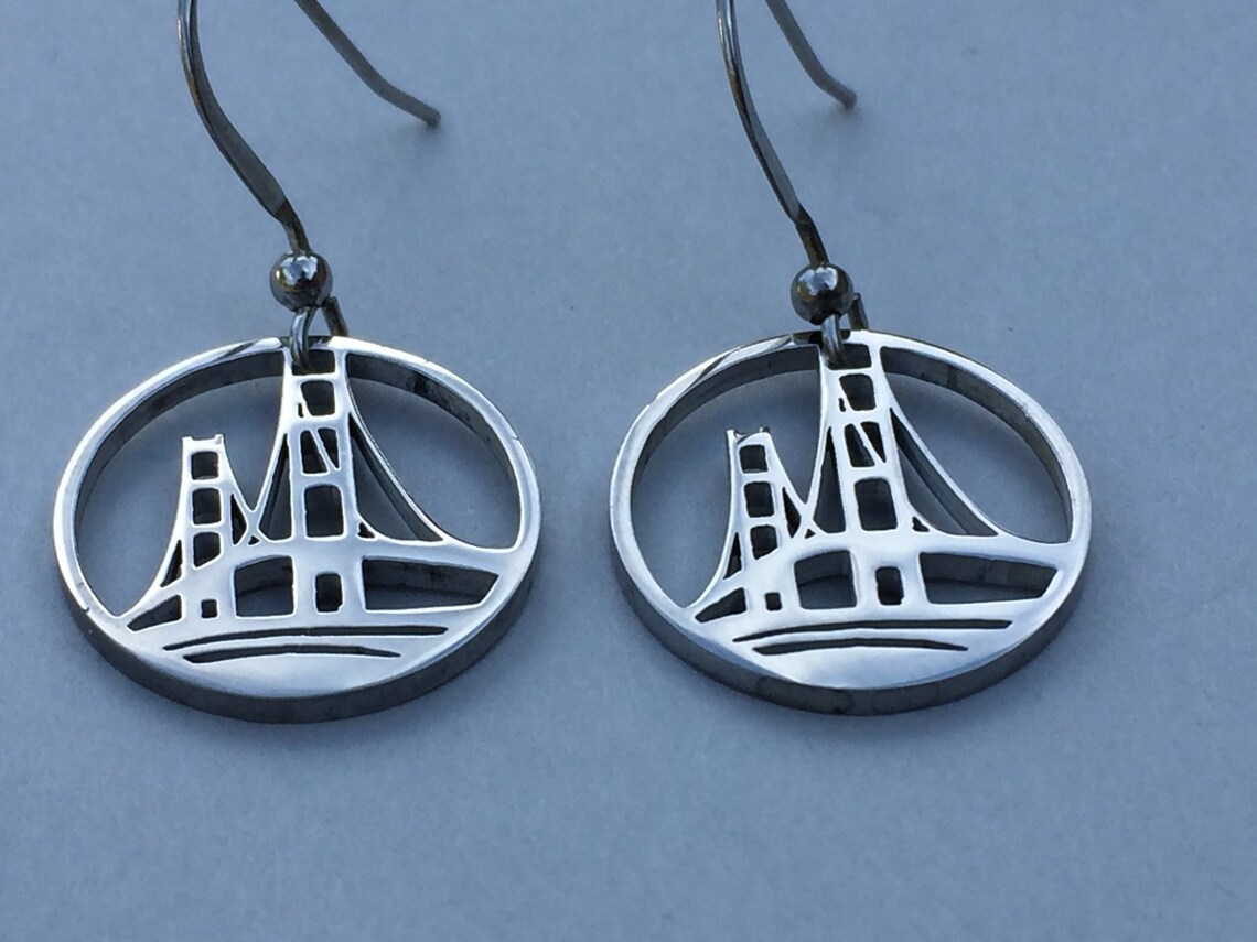 Mackinac Bridge Earrings | Etsy