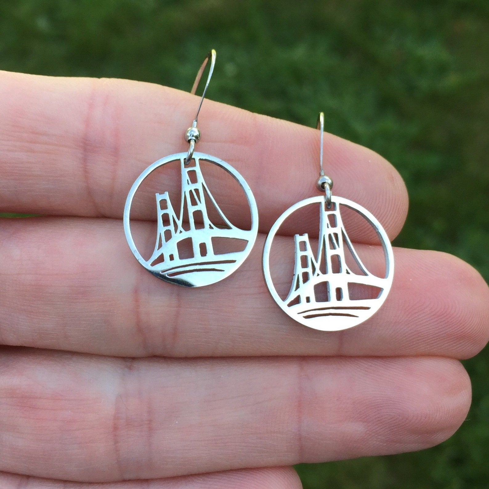 Mackinac Bridge Earrings - Etsy