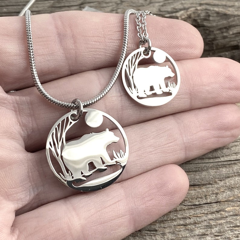 Bear Pendant, Large or Petite - Etsy