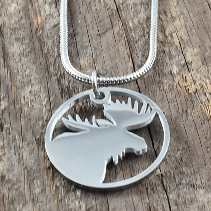 Moose Necklace - Etsy
