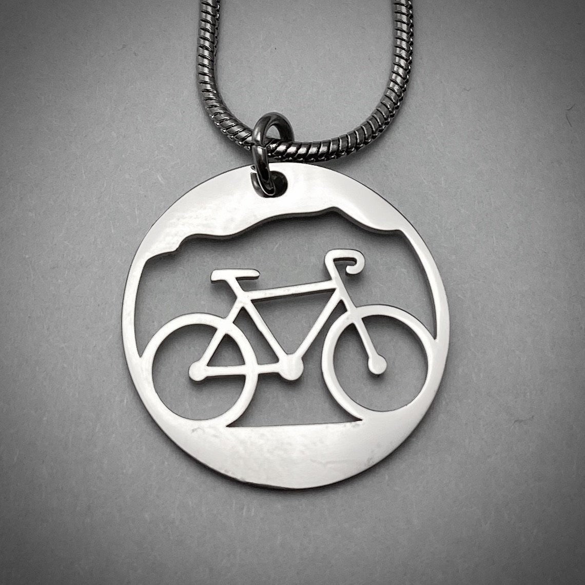 Bicycle Pendant, Large or Petite - Etsy