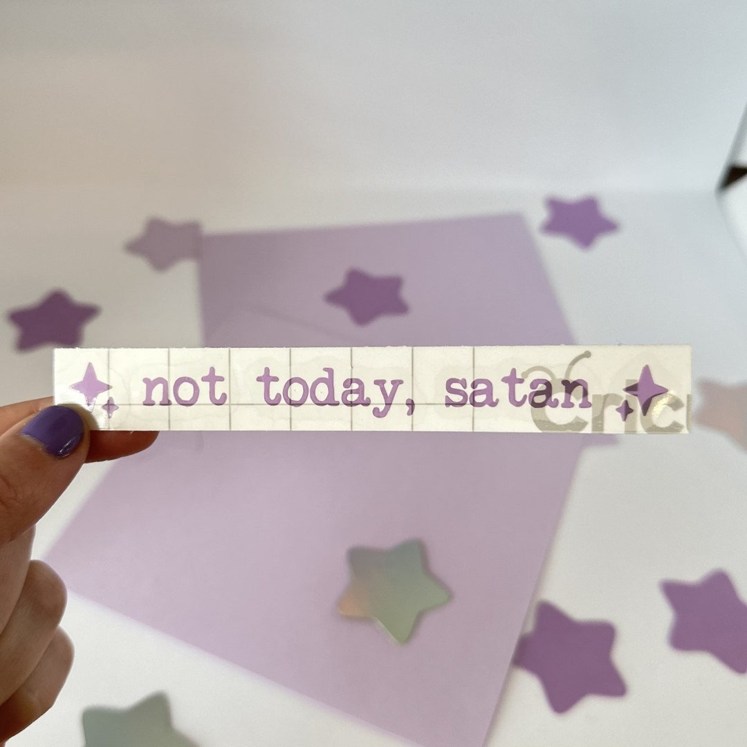 Not Today, Satan / Cute Car Decal - Etsy
