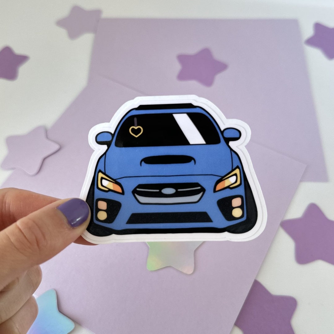 Blue JDM Rally Car Sticker / Cute Accessories - Etsy
