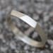 Edge Ring in Silver, Mens Silver Ring 925, 2.5 Mm Silver Ring, Matte ...