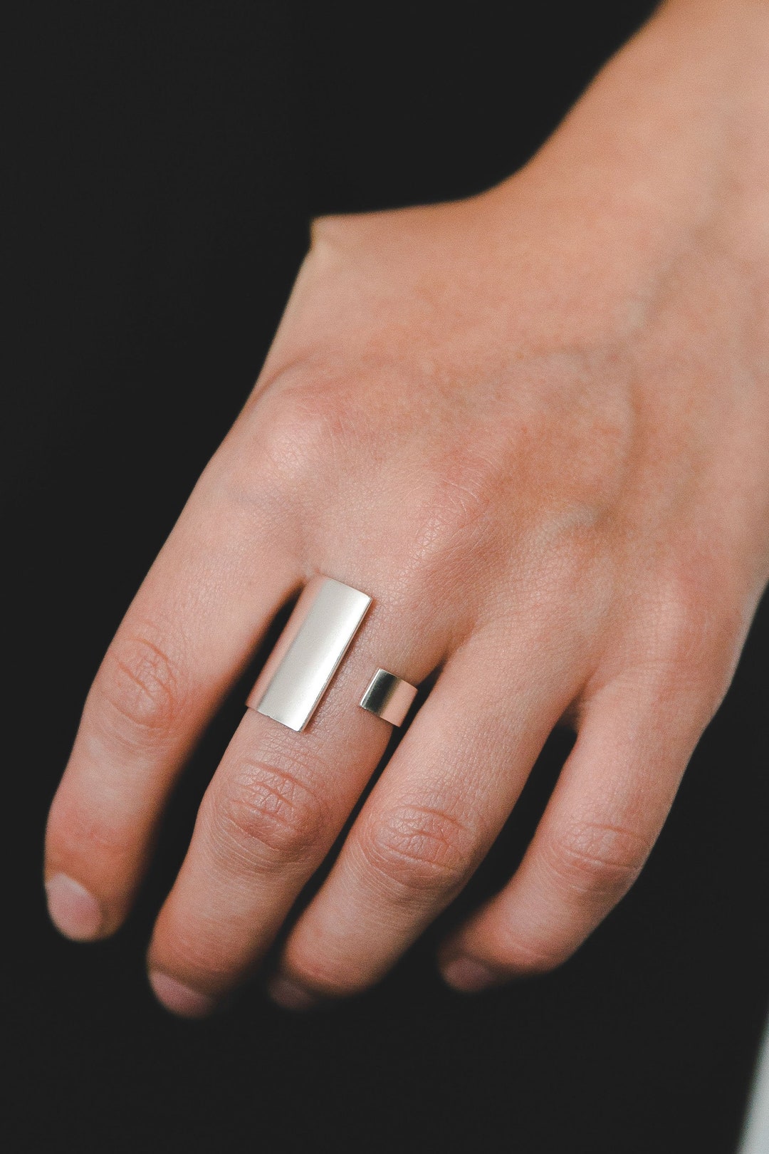 Wide Silver Ring, Large Silver Ring, Thick Silver Ring, Silver ...