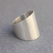 Long Silver Ring, Large Silver Ring, Wide Tube Ring, Extra Wide Ring ...
