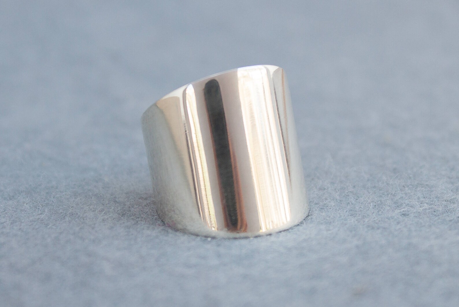 Large Silver Ring Long Silver Ring Extra Wide Cuff Ring - Etsy