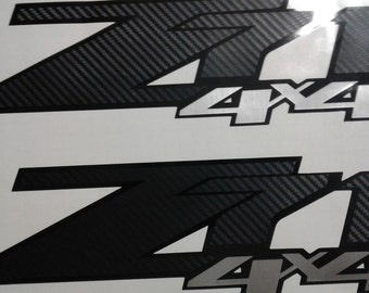 Z60 high performance decals sticker fiber carbono silverado | Etsy