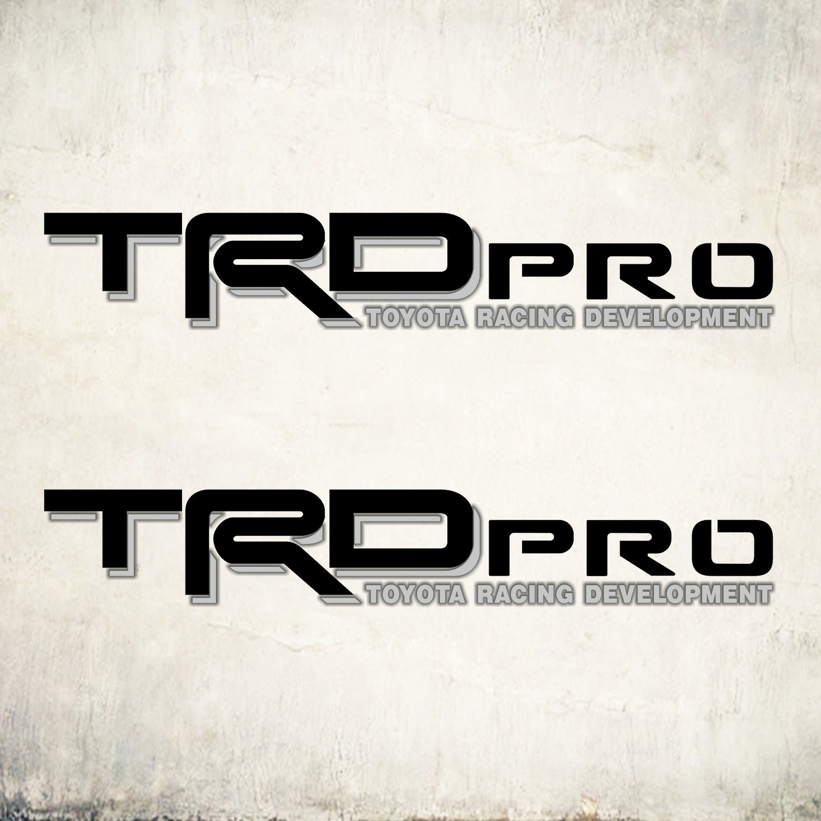 TRD PRO Decal Sticker Black Matte and Gray Toyota - Etsy