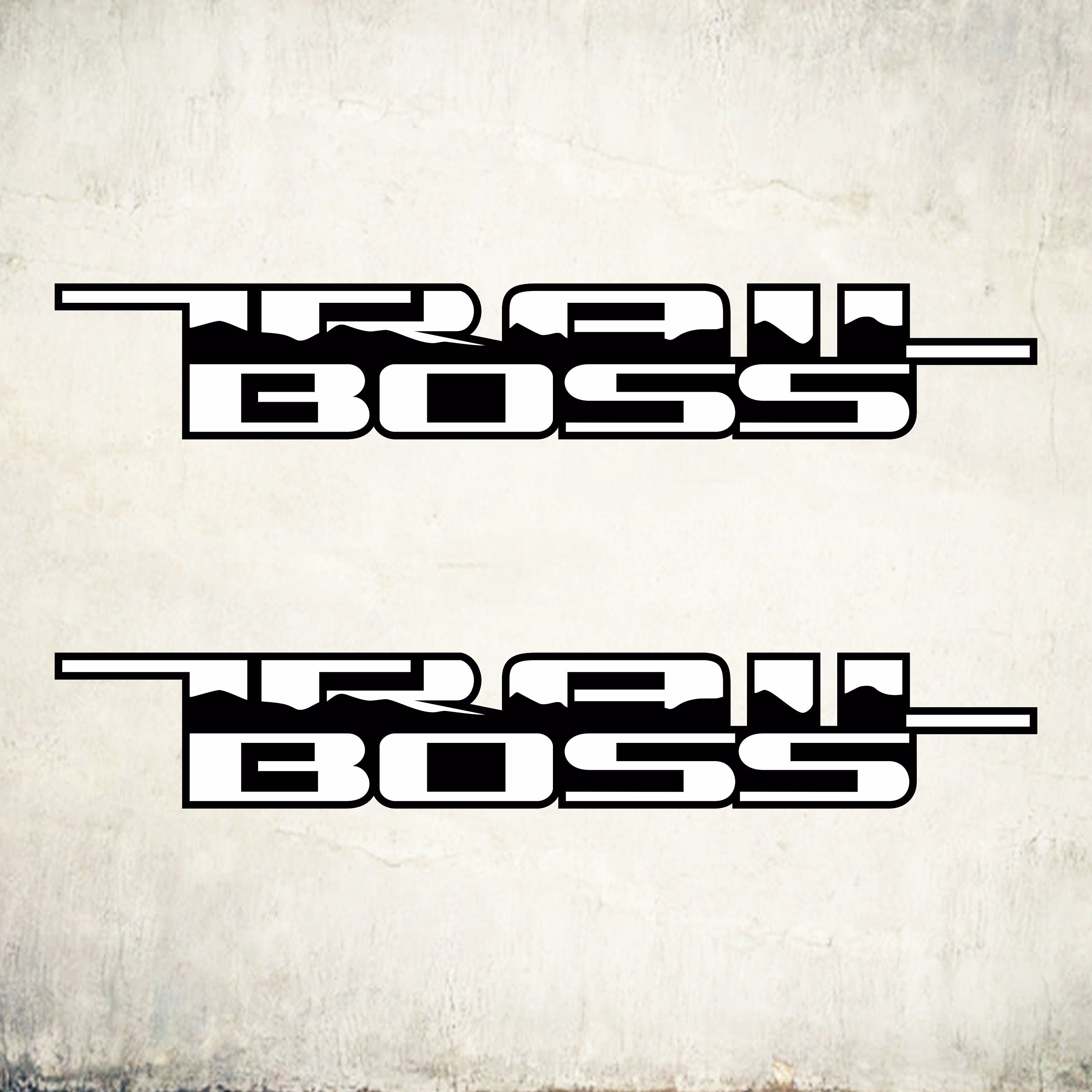 TRAIL BOSS Decal Sticker SET Truck Cut Vinyl - Etsy