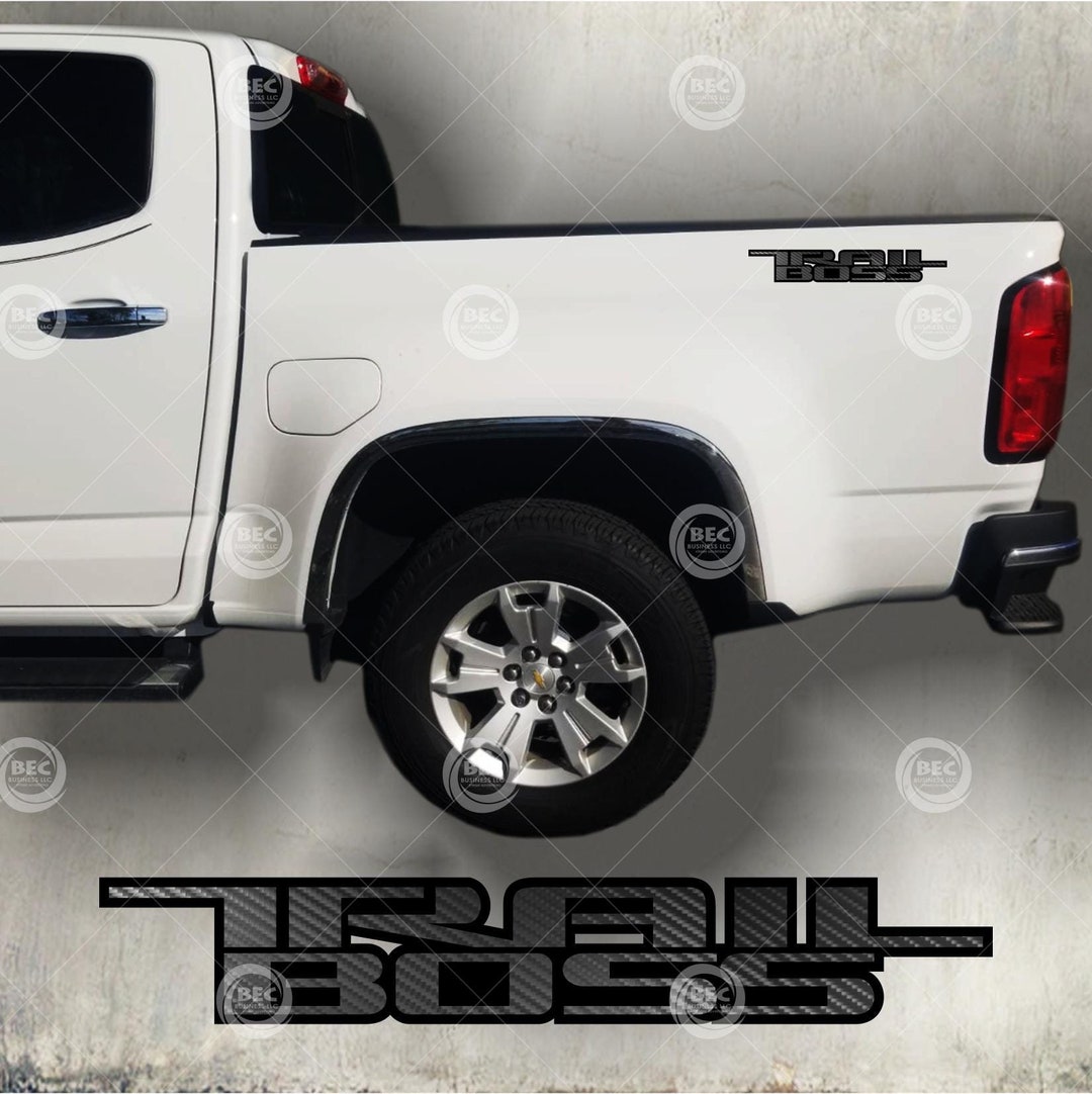 TRAIL BOSS Decal Sticker (SET) Truck Cut Vinyl Fiber Carbon - Etsy