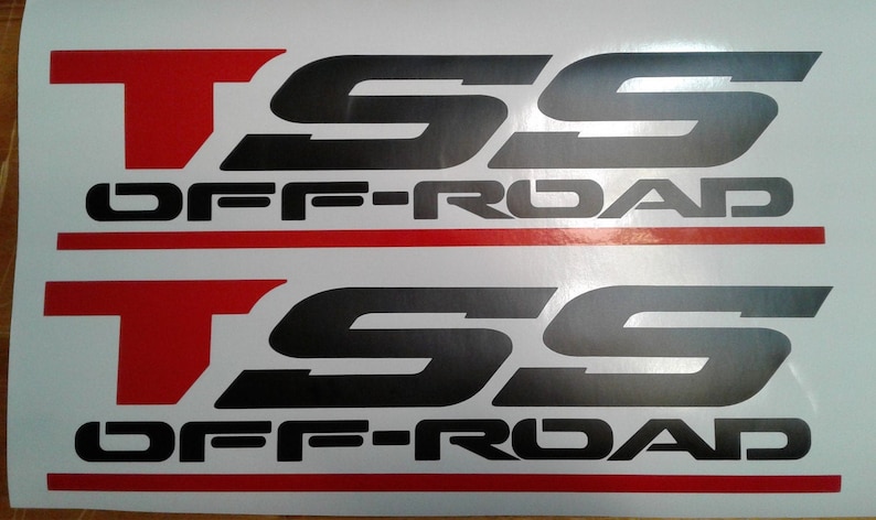 TOYOTA TSS off Road Decal Stickers Set Black Matte - Etsy