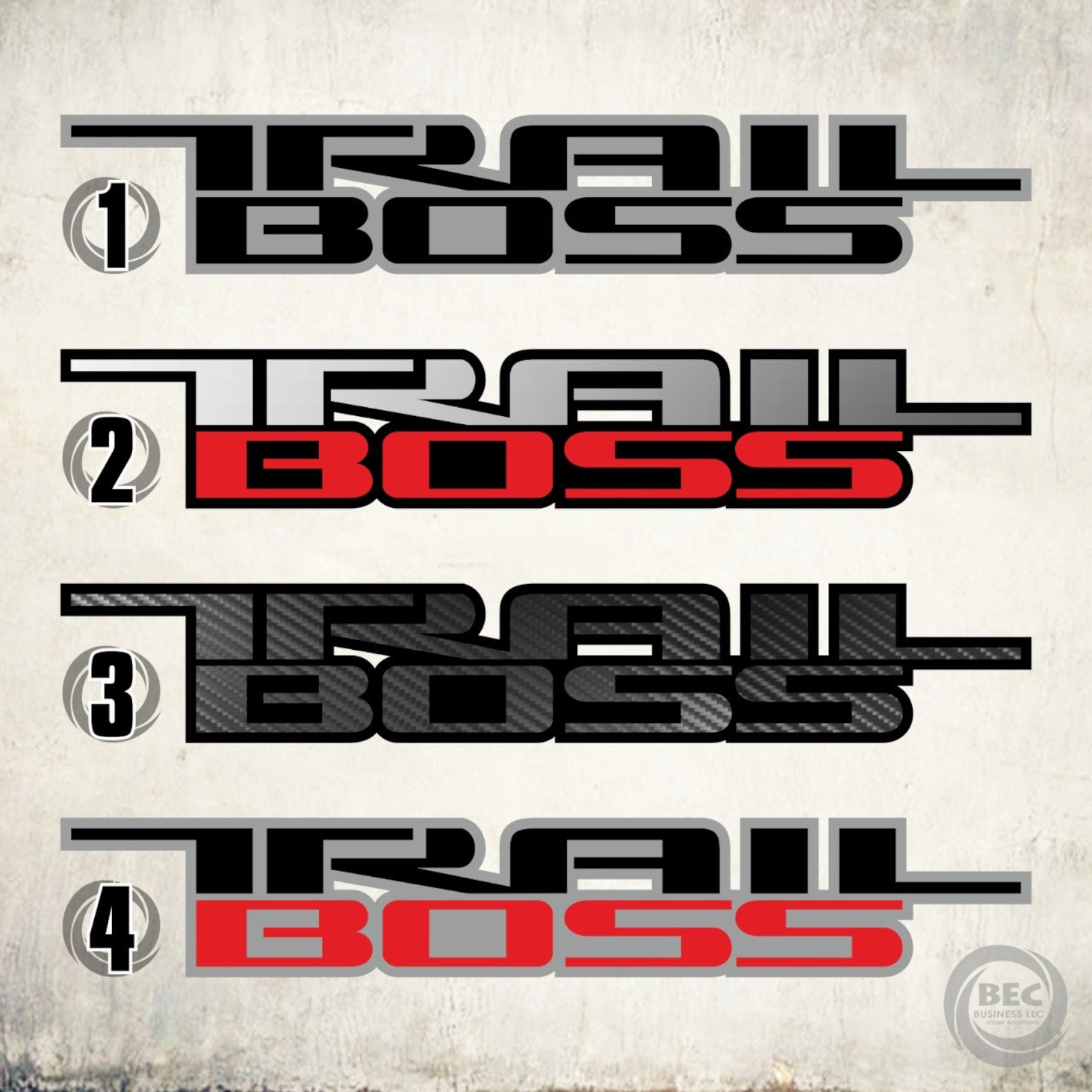 TRAIL BOSS Decal Sticker SET Truck Cut Vinyl - Etsy