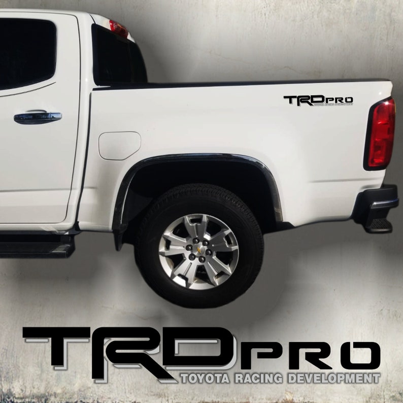 TRD PRO Decal Sticker Black Matte and Gray Toyota - Etsy