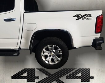 4x4 Decal Sticker Silver SILVERADO TRUCK CHEVROLET set | Etsy
