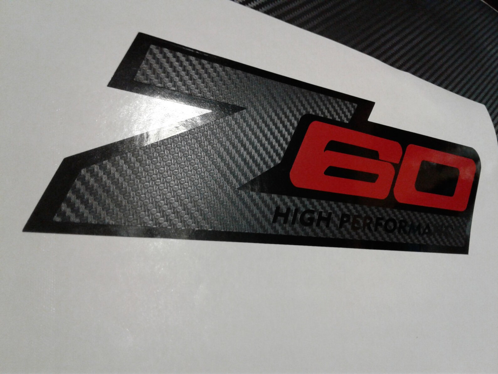 Z60 High Performance Decals Sticker Fiber Carbono Silverado Truck (set ...