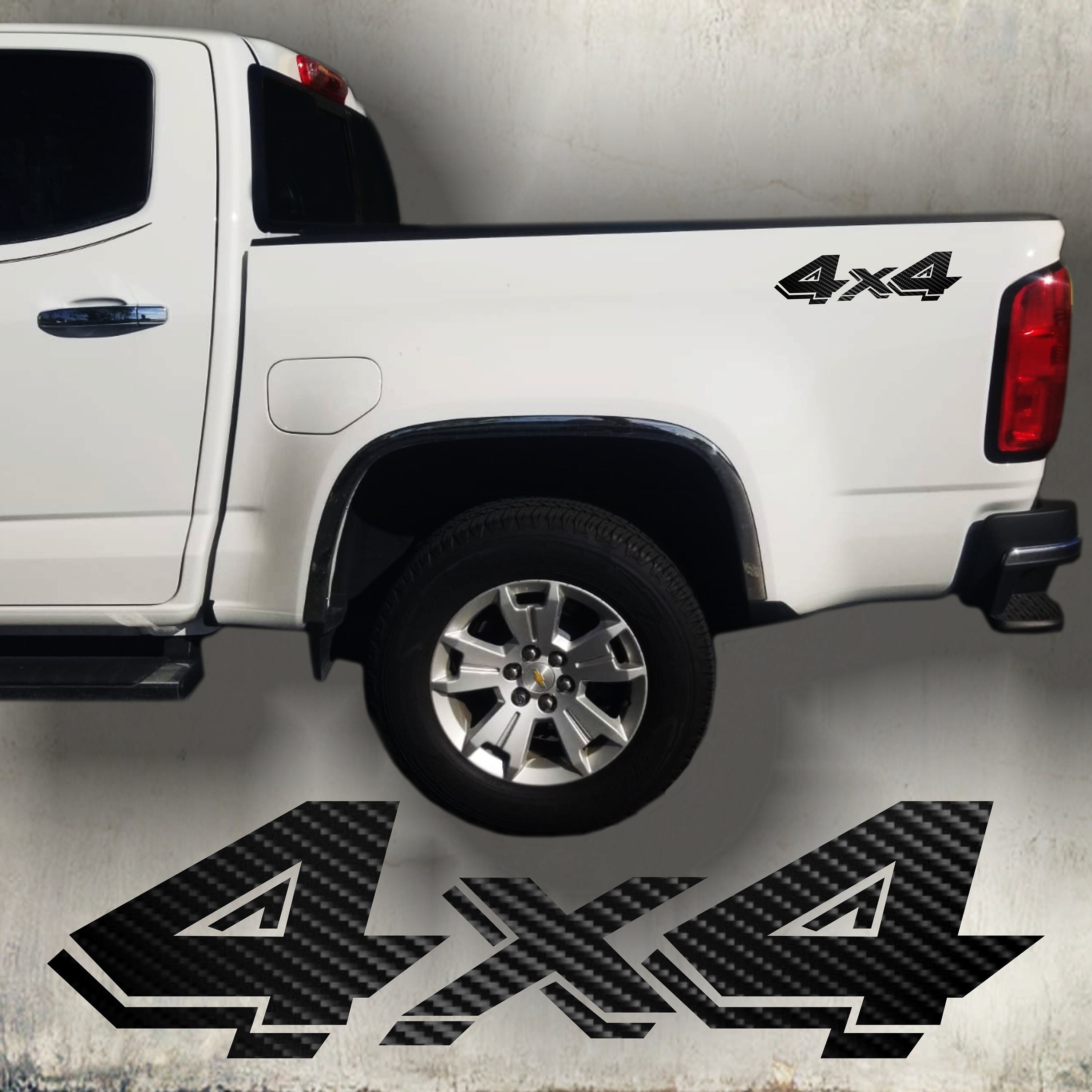 4x4 Decal Sticker Fiber Carbono Silverado Truck Chevrolet set - Etsy