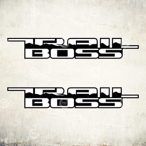 TRAIL BOSS Decal Sticker (SET) Truck Cut Vinyl - Etsy