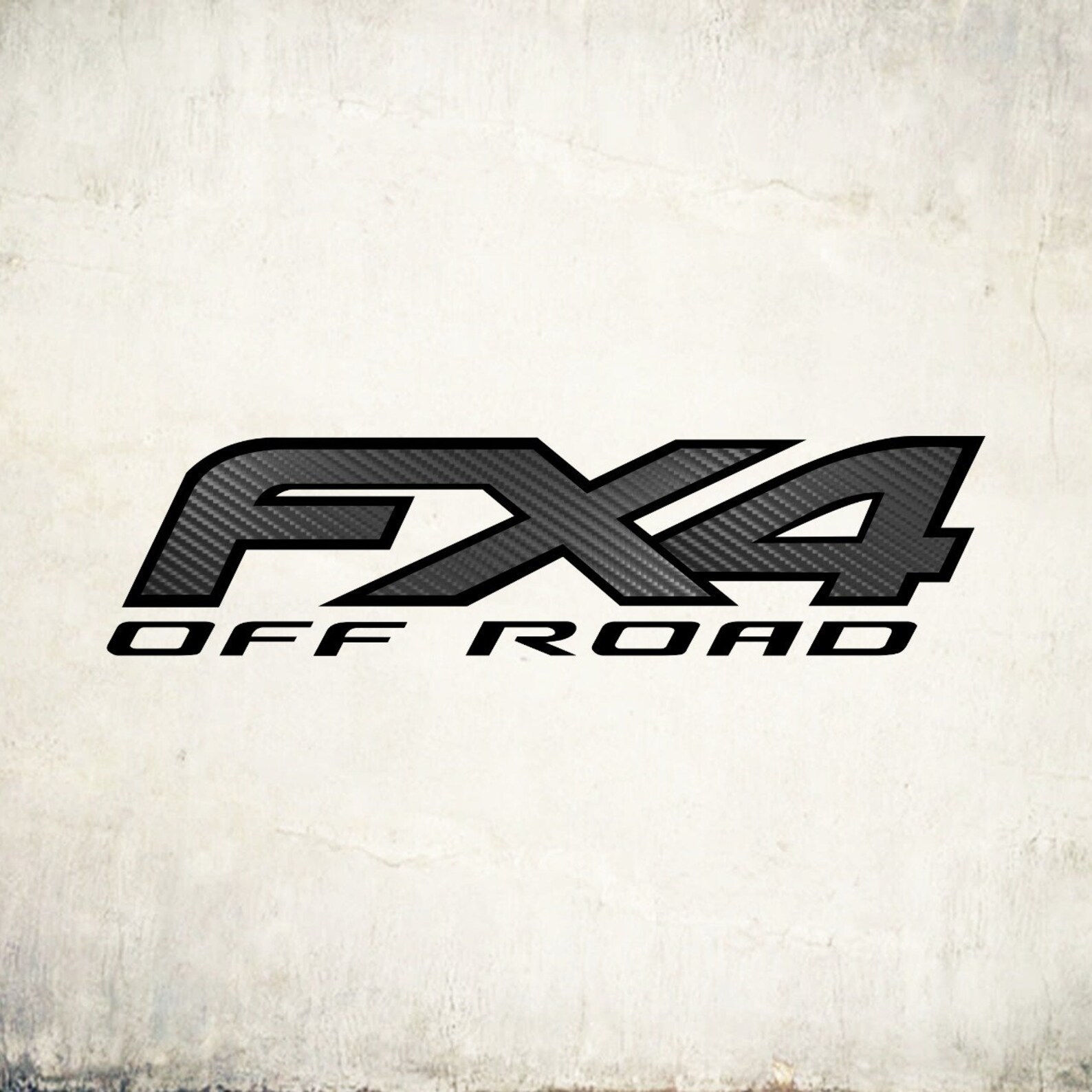 Fx4 Off road Decal Sticker fiber carbon silverado truck | Etsy