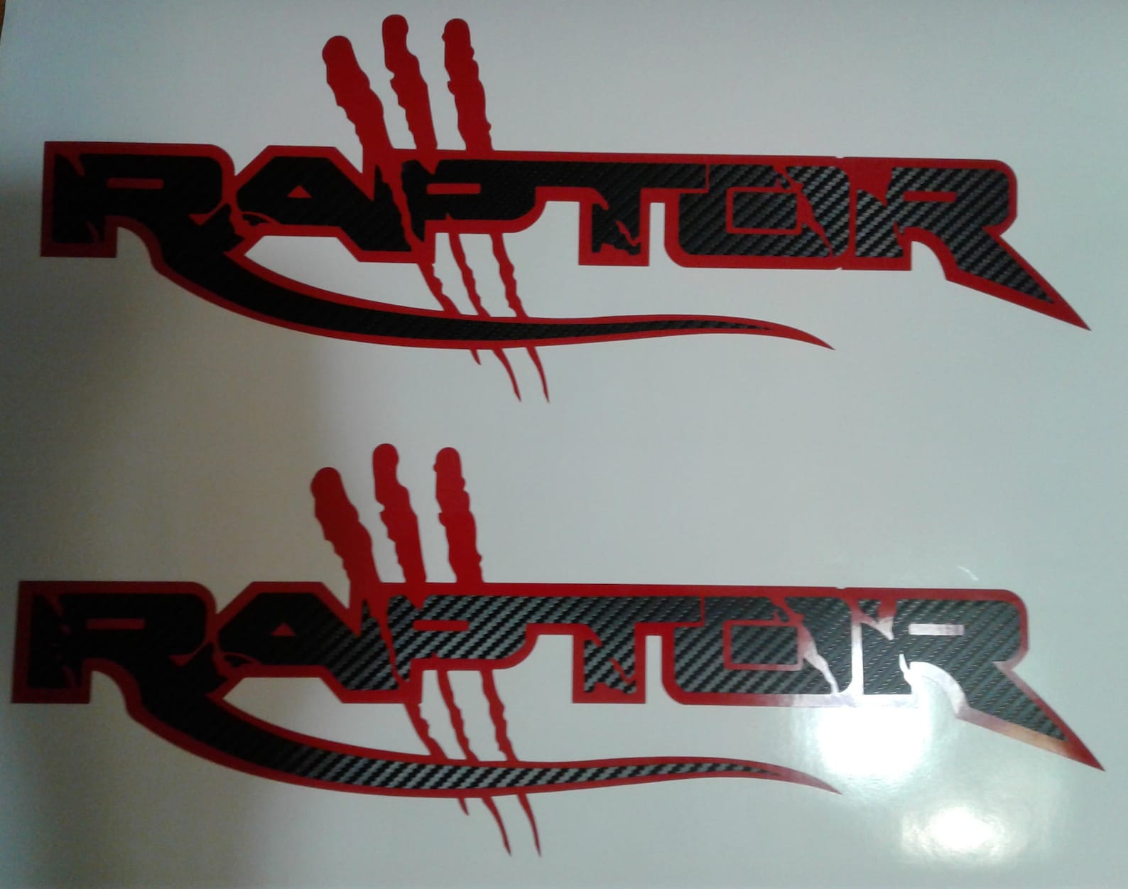 Raptor Vinyl Decal Sticker carbon fiber Set size: | Etsy